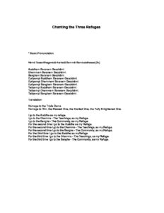 The Three Refuges – Metta Dharma Foundation